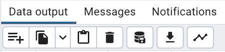 Query Tool Toolbar — pgAdmin 4 6.13 documentation