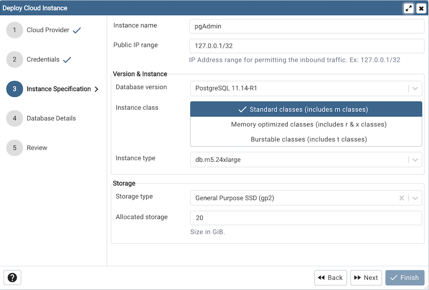 Amazon AWS RDS Cloud Deployment — pgAdmin 4 6.14 documentation