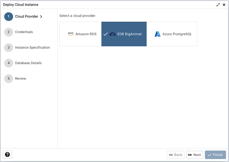EDB BigAnimal Cloud Deployment — pgAdmin 4 6.14 documentation