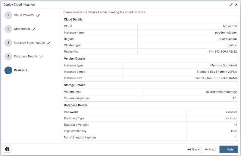 EDB BigAnimal Cloud Deployment — pgAdmin 4 6.14 documentation