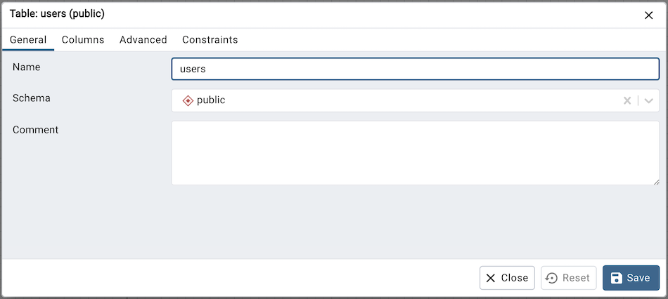 ERD Tool — pgAdmin 4 7.2 documentation