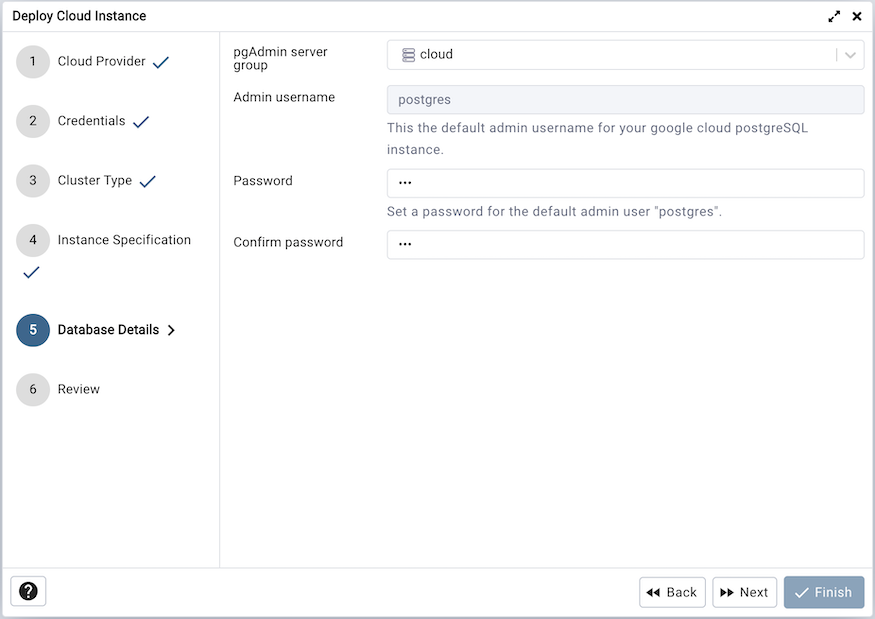 Google Cloud SQL Deployment — pgAdmin 4 7.4 documentation