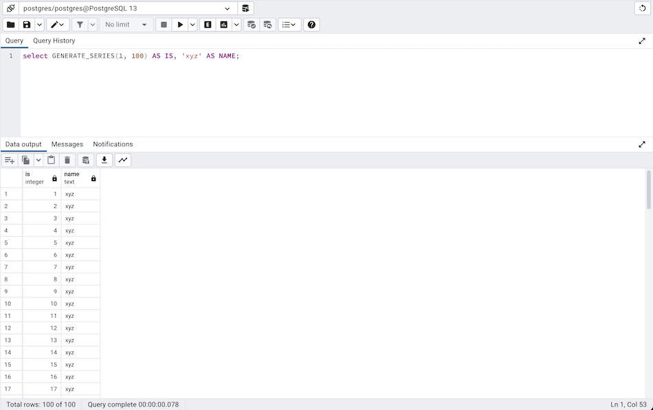 Query Tool — pgAdmin 4 8.1 documentation