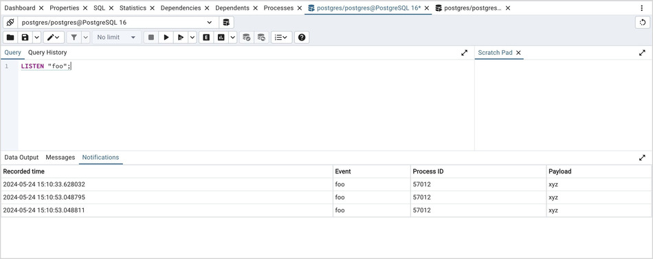 Query Tool — pgAdmin 4 8.10 documentation