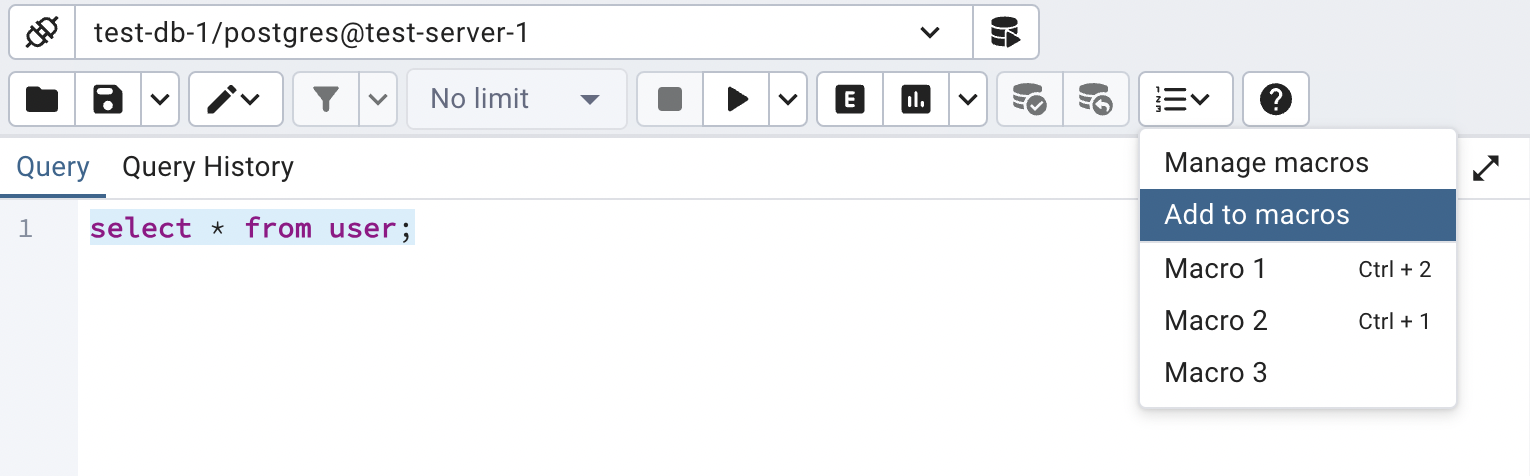 Query Tool — pgAdmin 4 8.10 documentation