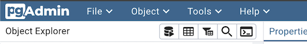 Toolbar — pgAdmin 4 8.11 documentation