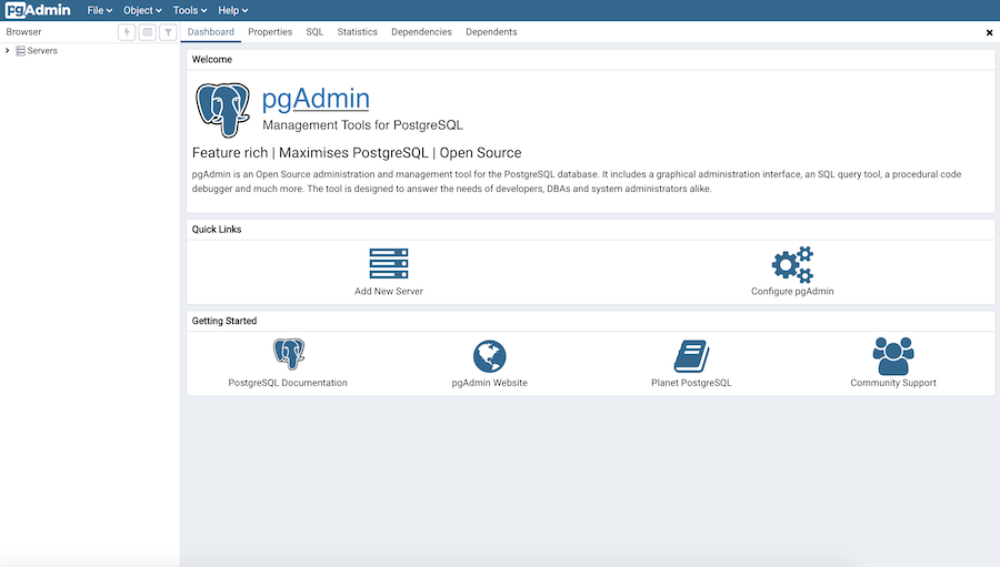 User Interface — pgAdmin 4 8.12 documentation