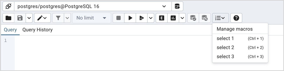 Query Tool — pgAdmin 4 8.13 documentation