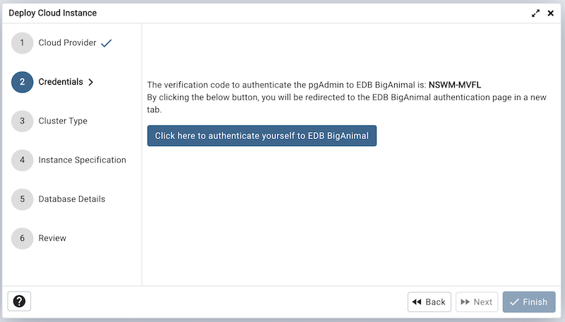 EDB BigAnimal Cloud Deployment — pgAdmin 4 8.2 documentation