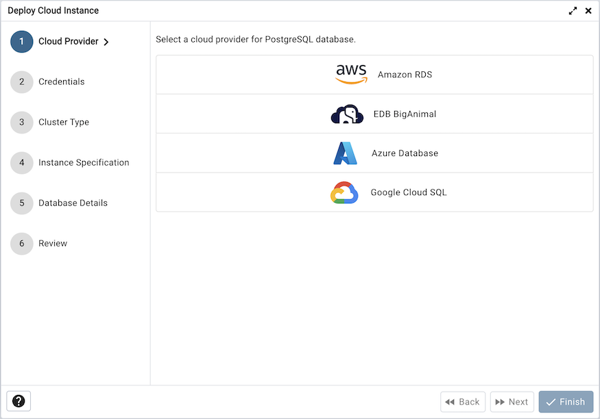 Amazon RDS Cloud Deployment — pgAdmin 4 8.2 documentation