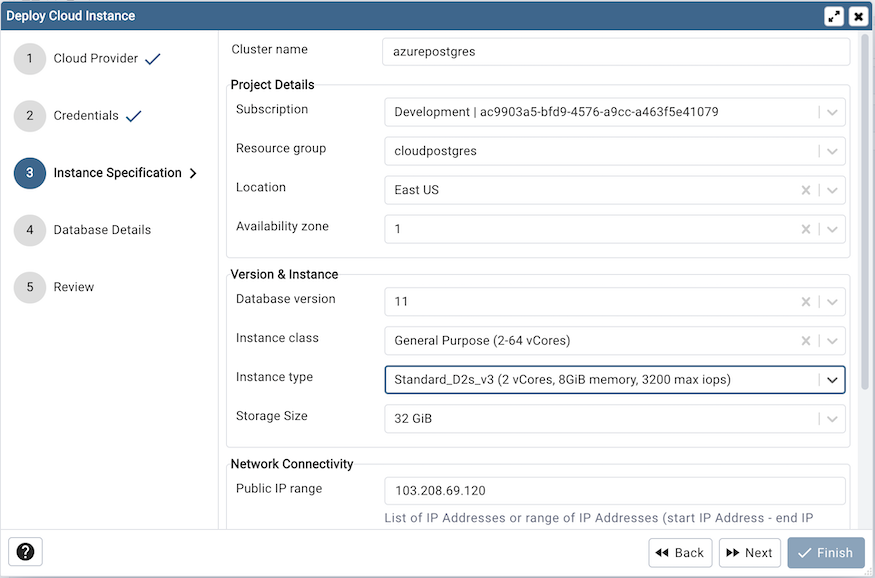 Azure Database Cloud Deployment — pgAdmin 4 8.9 documentation