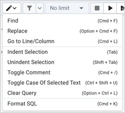 Query Tool Toolbar — pgAdmin 4 8.9 documentation